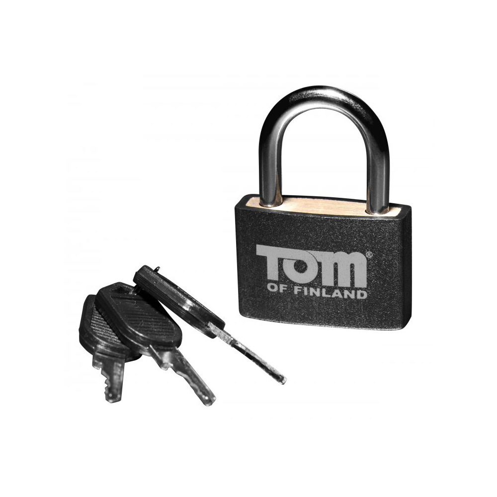Tom Of Finland Metal Lock With 3 Keys - Sex Toy Store For Adults