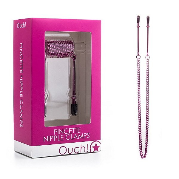 Ouch! Pincette Nipple Clamps Pink - Sex Toy Store For Adults